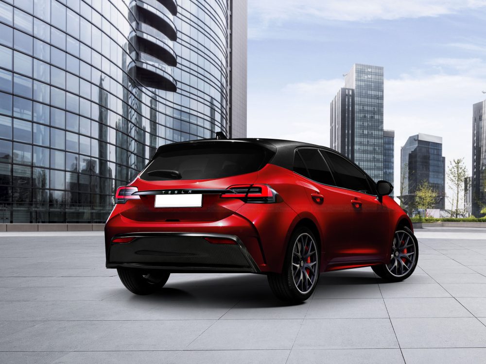 נראה מעולה: האם כך יראה הרכב הקומפקטי של טסלה? - ג'ירפה