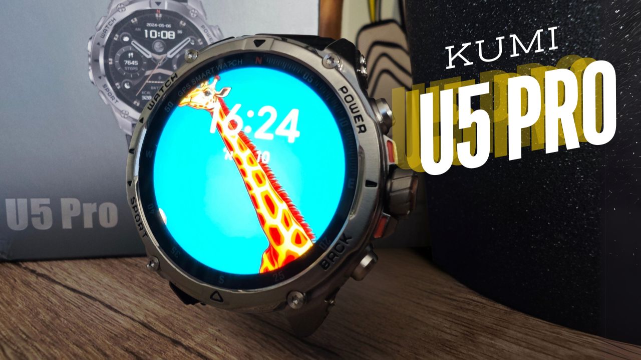 שעון חכם KUMI U5 pro - קשוח ועושה כמעט הכל - ג'ירפה